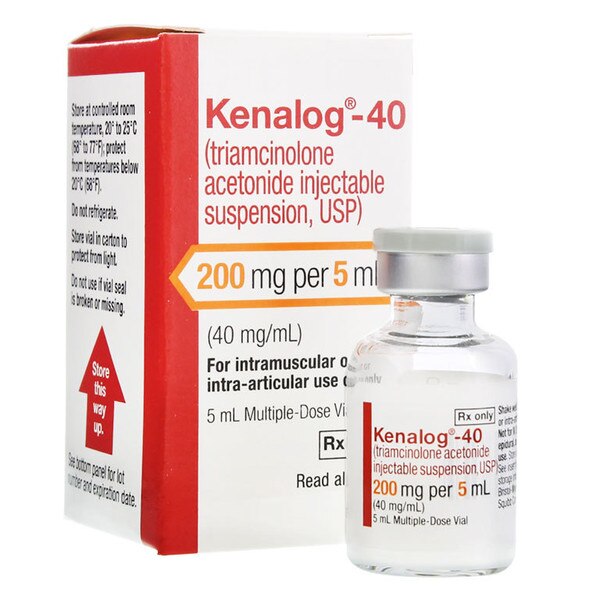 Kenalog Injection (Generic Triamcinolone Acetonide), 40mg/mL, 5mL, Each ...