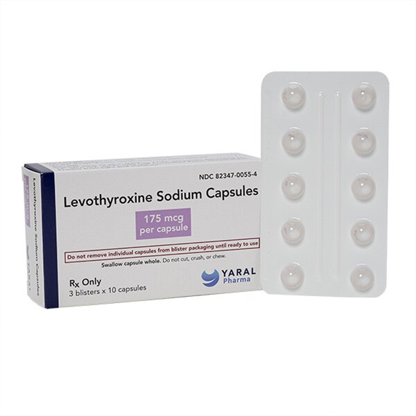 Levothyroxine Sodium, 175mcg, 30 Capsules | Med-Vet International