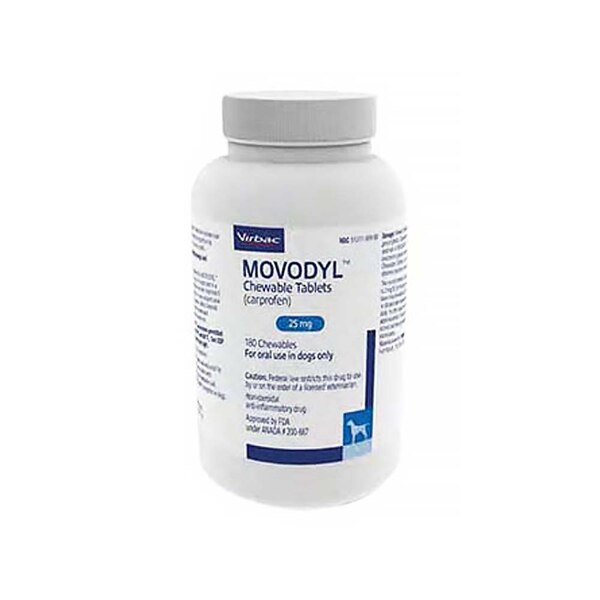 Movodyl Chewable Tablets, 25mg, 180/Bottle | Med-Vet International