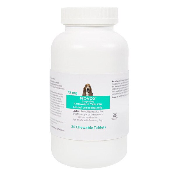Novox Carprofen Chewable Tablets (generic Rimadyl), 75mg, 30ct | Med ...
