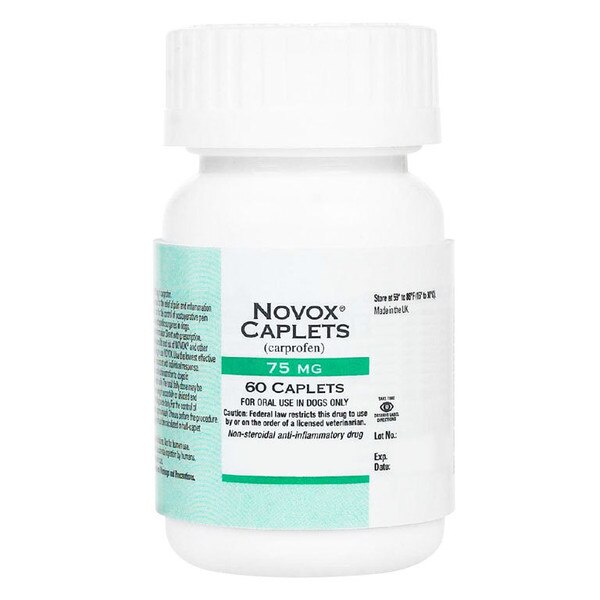 Novox (Carprofen) Caplets 75mg, 60 caplets | Med-Vet International