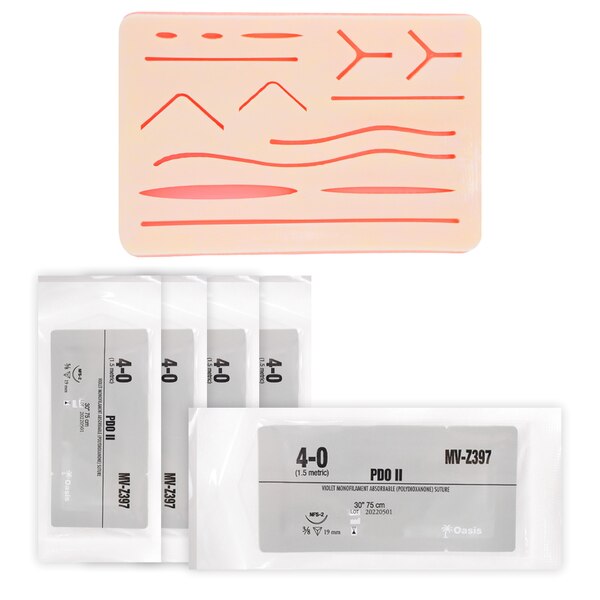 PDO Suture Pack for Training or Medical, Sterile With Suture Training ...