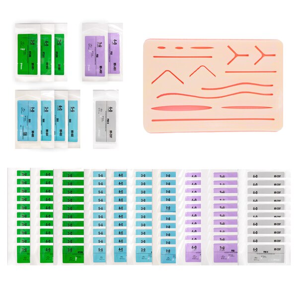 Variety Suture Pack for Training or Medical, Sterile With Suture ...