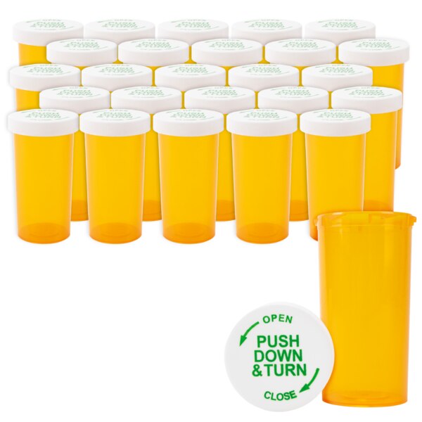 Amber Prescription Vial, 40 Dram, 200/Case | Med-Vet International