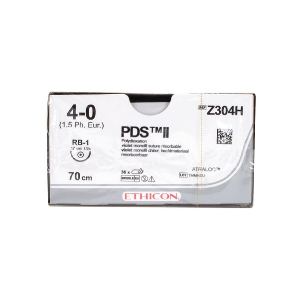 Ethicon PDS II Suture, Size 4-0, RB-1, 27", 36/Box | Med-Vet International